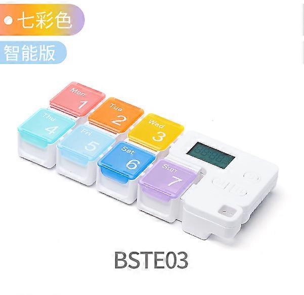 Medicine box,Electronic Pill Boxes Alarm 7 Compartments Automated ...