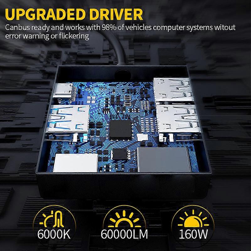 2PCS 30000lm For Toyota Land Cruiser 2009-2014 Car LED Headlight Bulbs ...