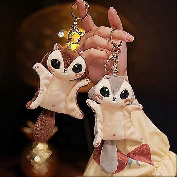 Cute Squirrel Key Chain Plush Car Key Pendant Girl Bag Pendant Birthday ...