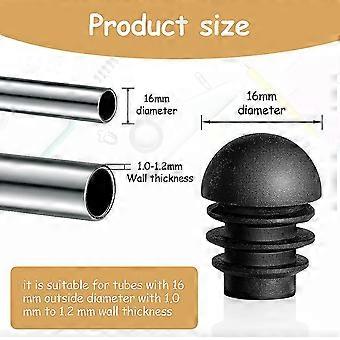 Round Chair Leg End Plugs, 24 Pieces, 16mm Outside Diameter Plastic ...