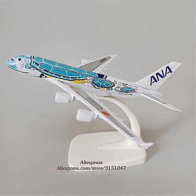 16cm Alloy Metal Japan Air ANA Airbus A380 Cartoon Sea Turtle Airlines ...