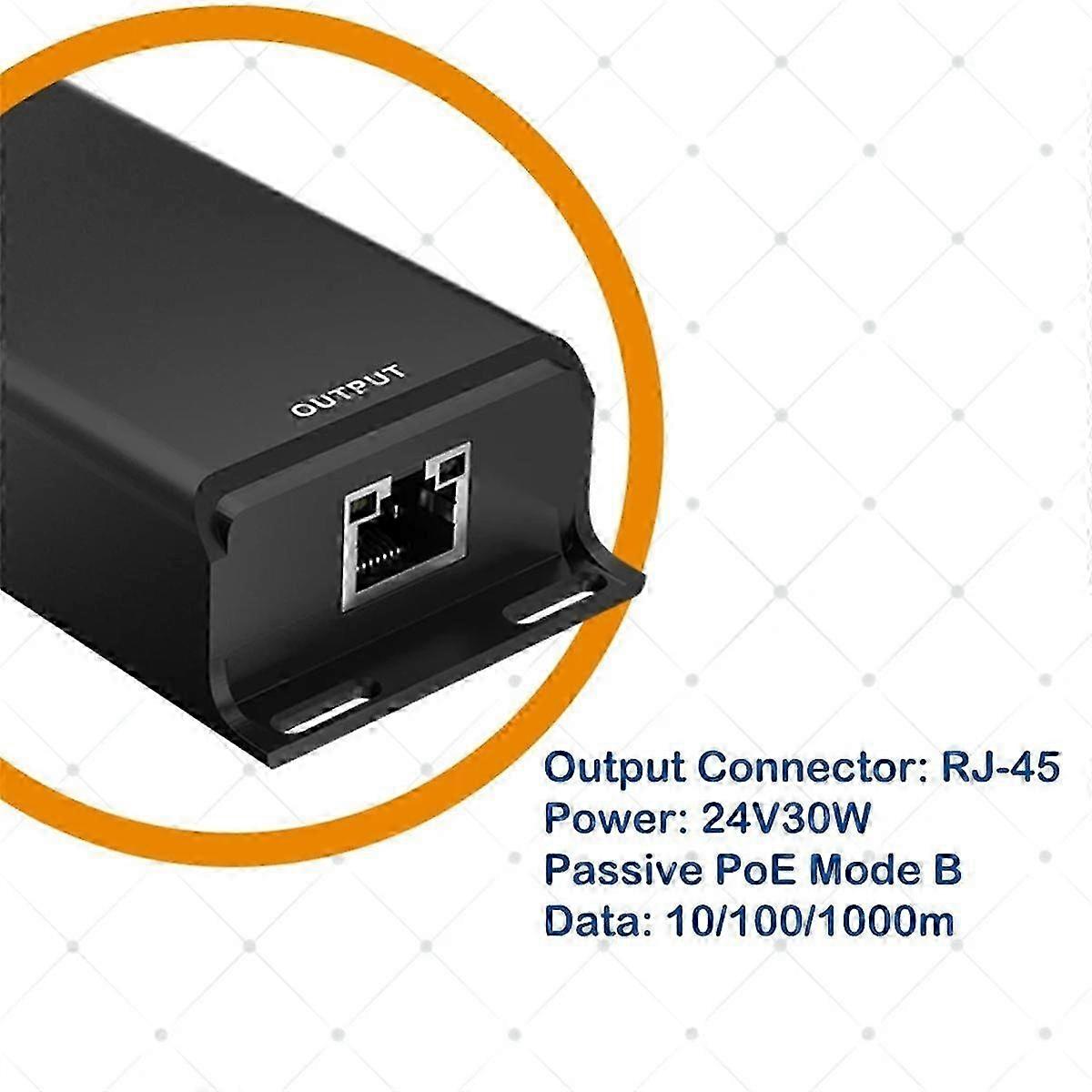 Gigabit PoE Injector 12V to 24V PoE Converter for Solar Conversions 12 ...