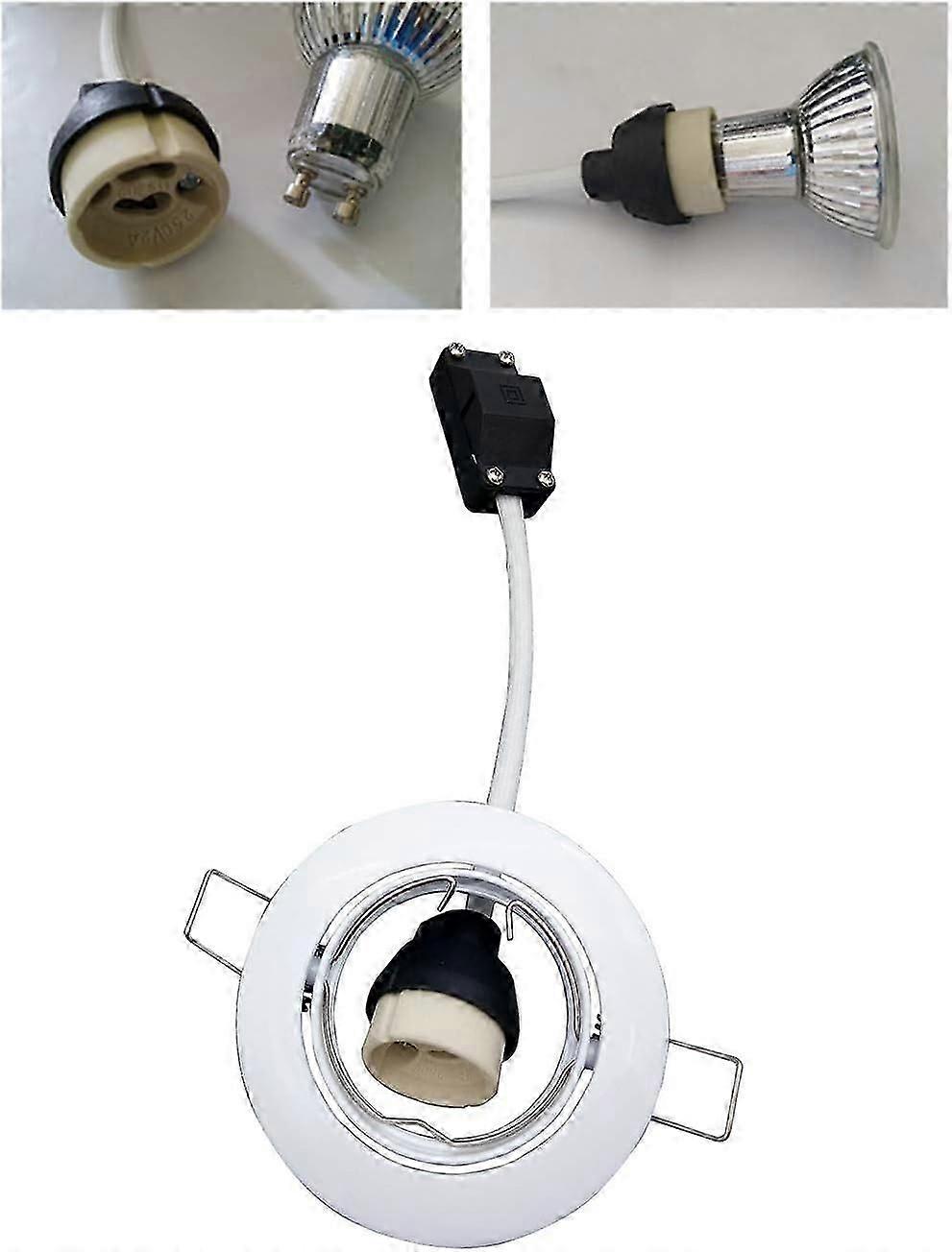 GU10 Lamp Holder, Bulb Socket Connector, Adapter for LED and Halogen ...