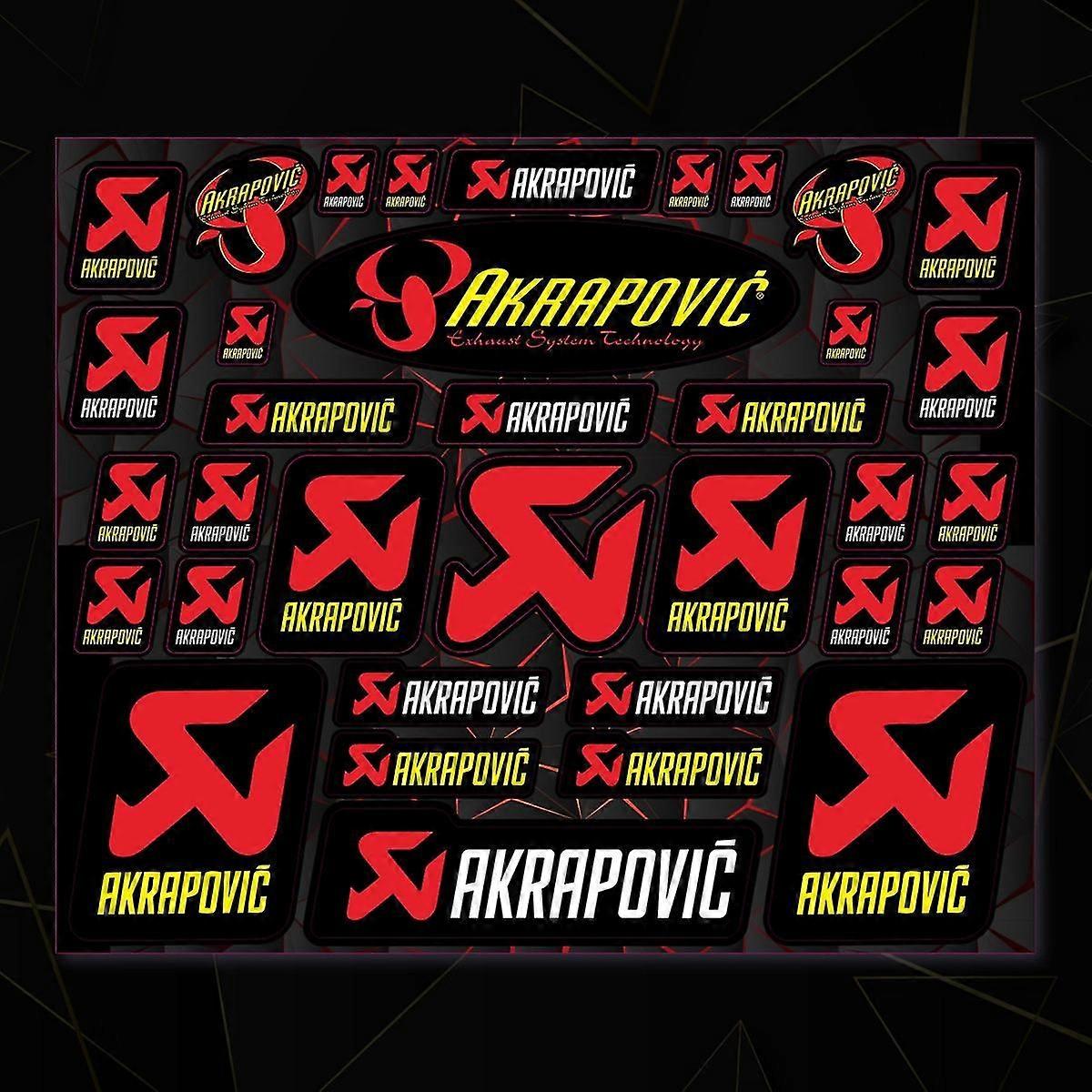 For Akrapovic Sticker Silencer Muffler Tip Pipe Tank Logo Decal | Fruugo UK