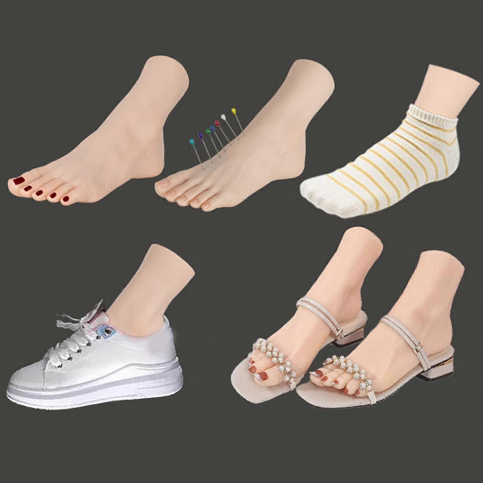 Women Mannequin Feet Display Nail Art Foot Model for Jewelry Toe Rings ...