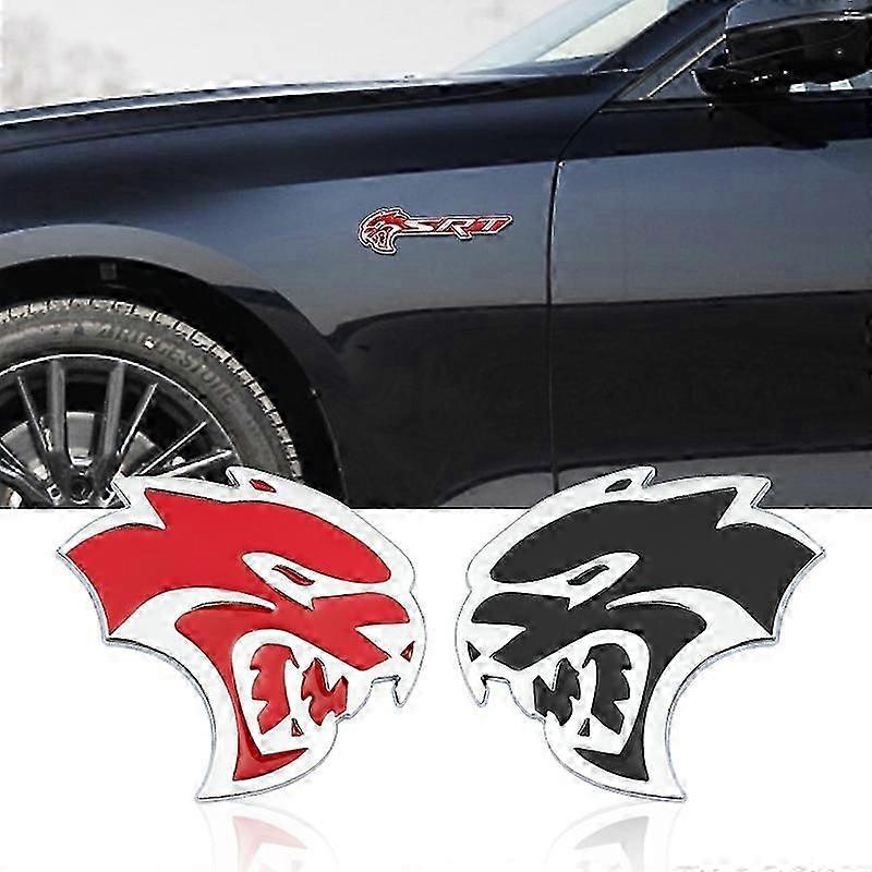 3D Metal Car Emblem Rear Trunk Badge Decal Sticker For Dodge SRT SRT6 ...