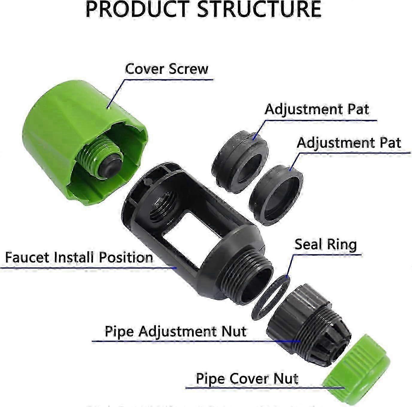 Universal Water Tap to Garden Hose Pipe Connector, Quick Fitting ...