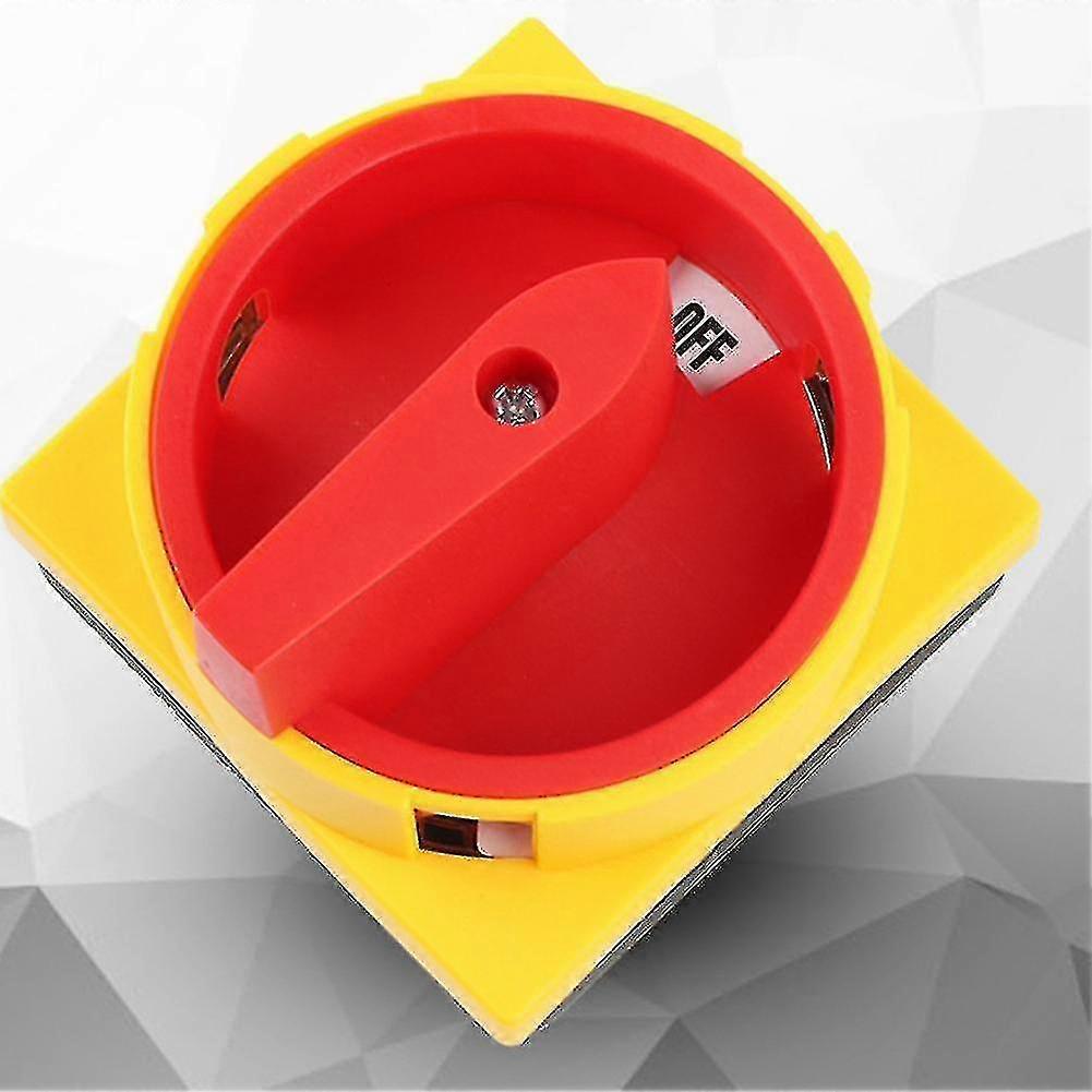 25A 4Poles Isolator Switch, Rotary Cam Switch with Padlock, 48x48mm ...