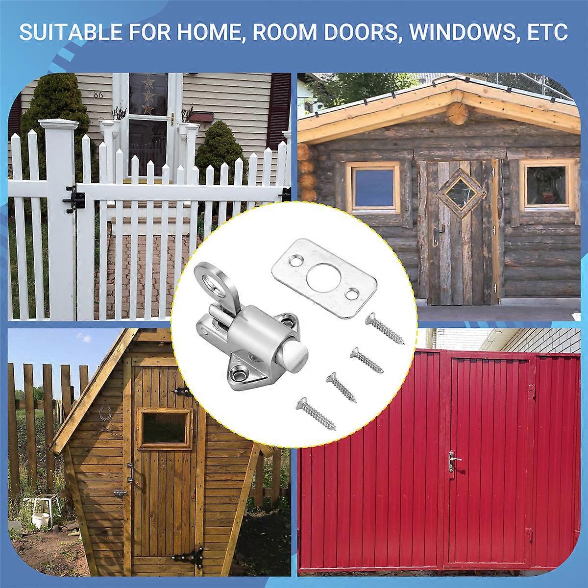 Home Security Spring Slide Bolt Window Door Automatic Latch Lock Self ...