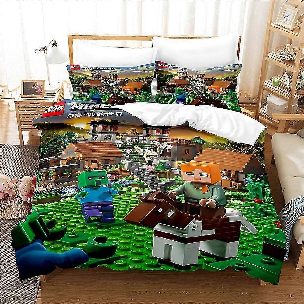 Minecraft Bedding Suit Duvet Cover 3D Printing Boy Girl Theme Room ...