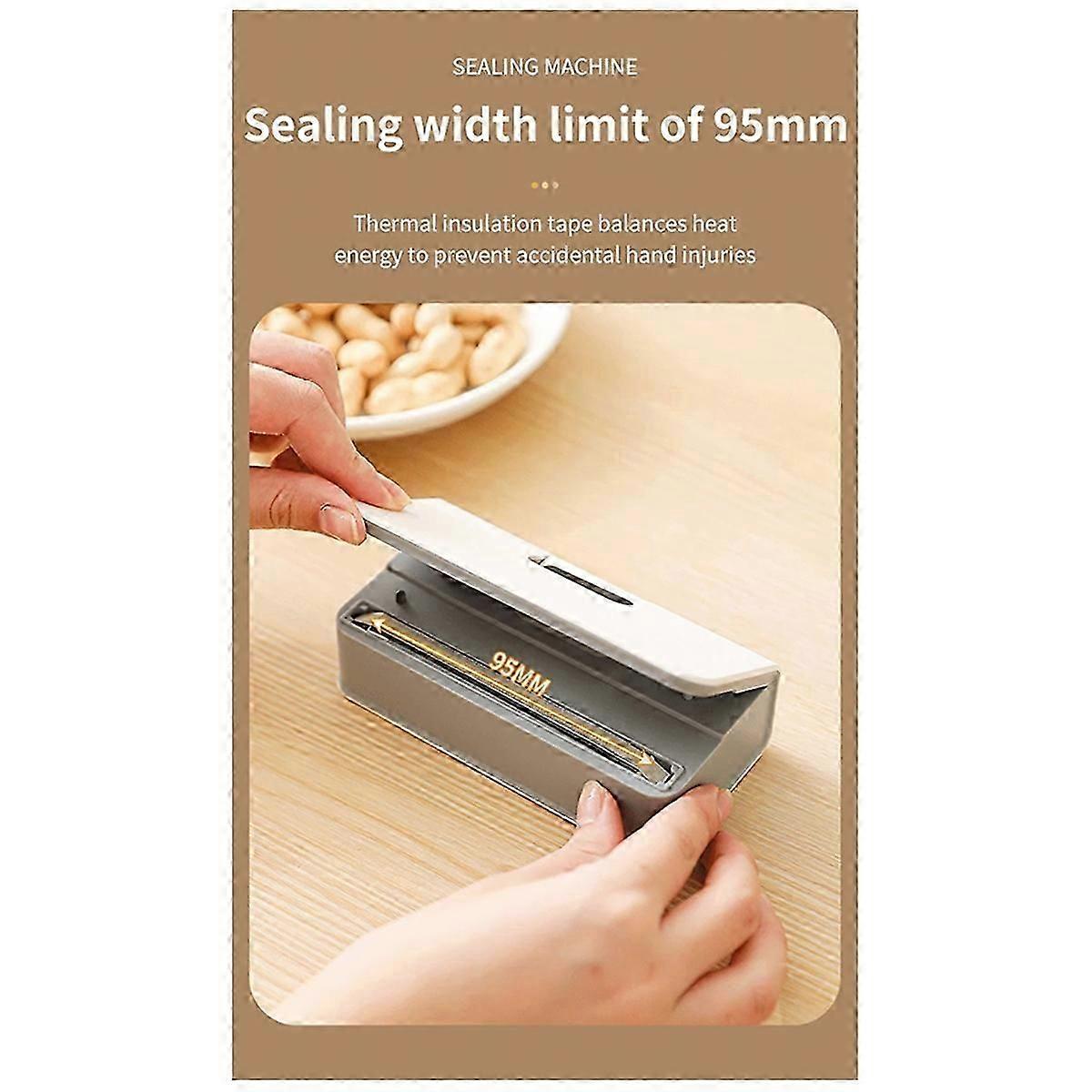 Mini Snack Bag Sealer, USB Plastic Bag Sealer, 2 in 1 Handheld Food Bag ...