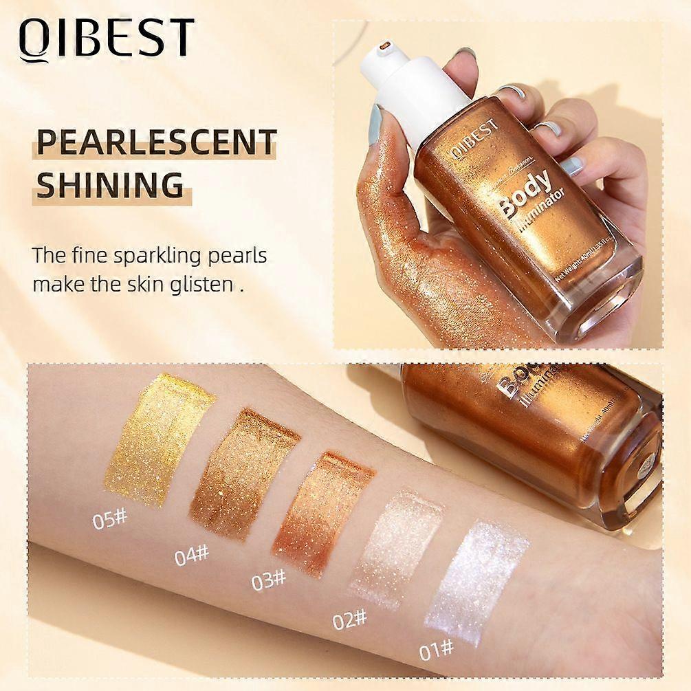 Body Luminizer Shimmer Oil Liquid Highlighter Makeup, Face & Body Glow ...