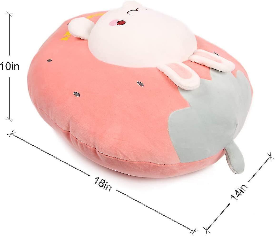 18" Bunny Plush Pillow Cute Strawberry Stuffed Animal Kawaii Squishy ...