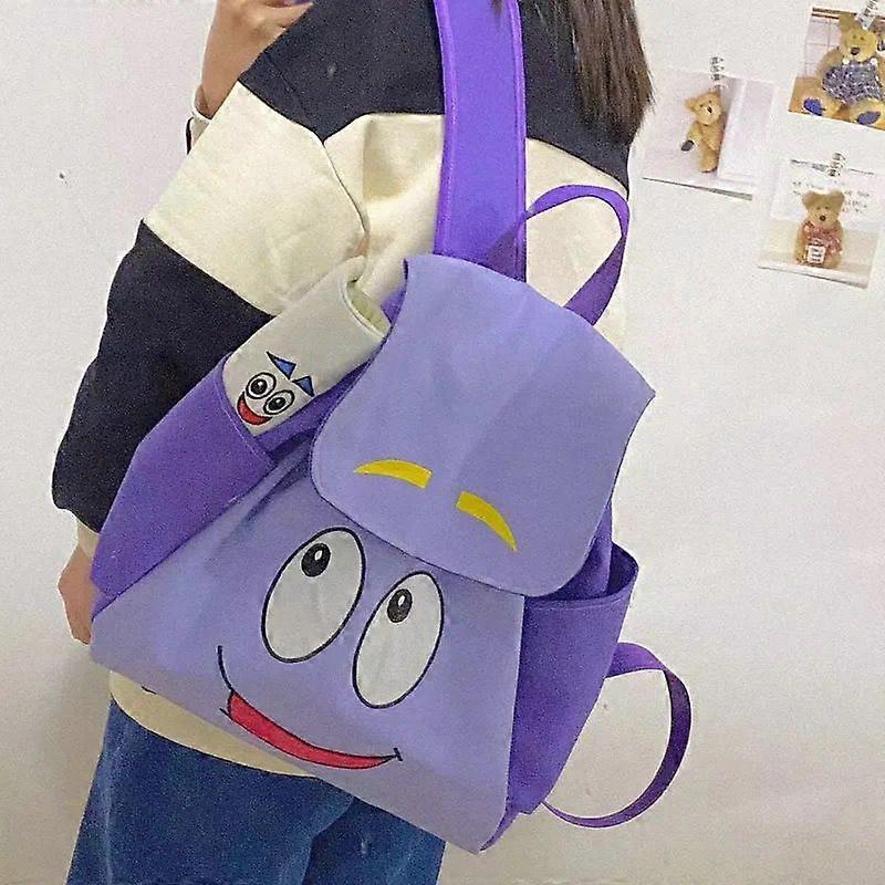 Dora backpack with a love for exploration, Dora map cartoon crossbody ...