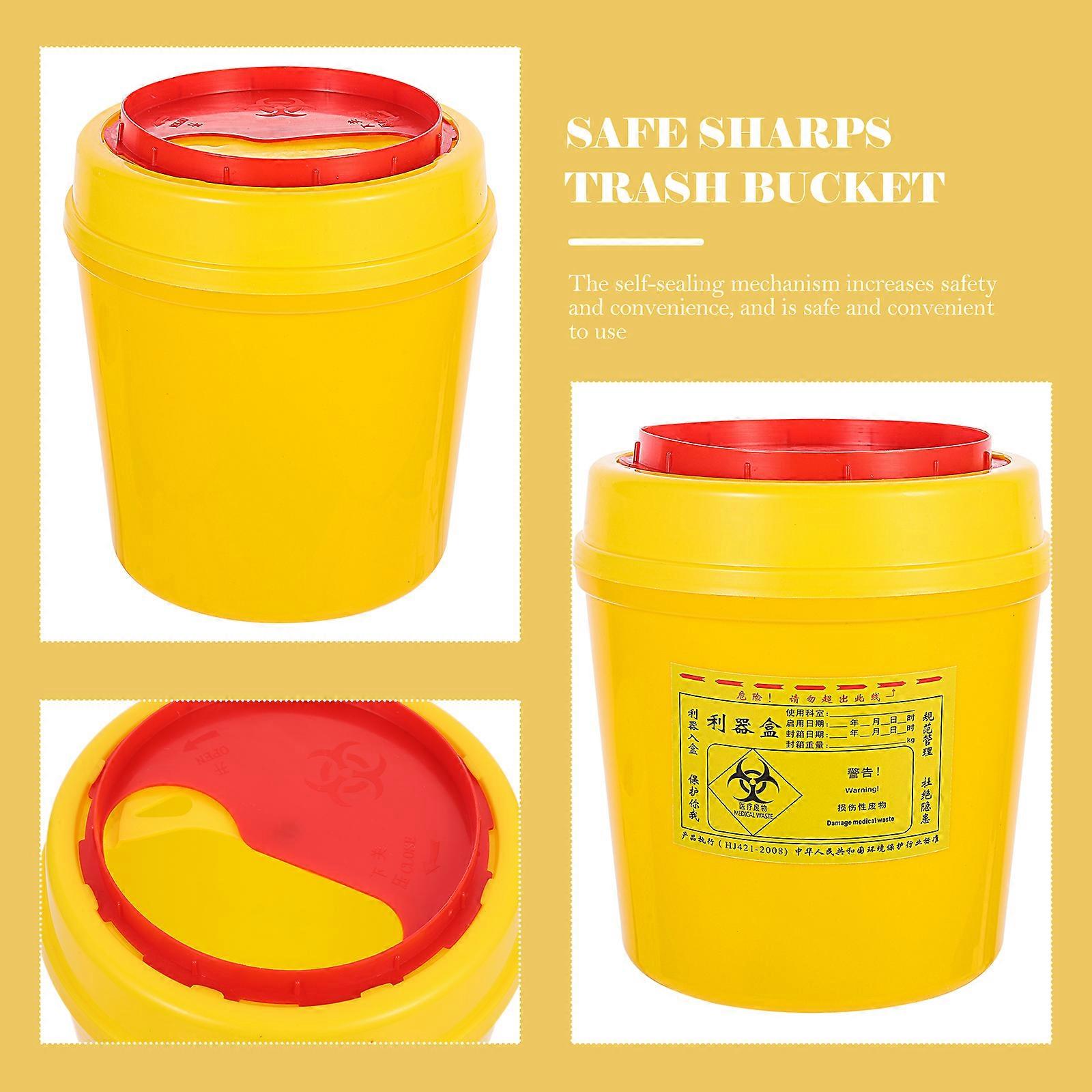 2 Pcs Dispenser Container Needle Trash Can Consumable Items Disposal ...