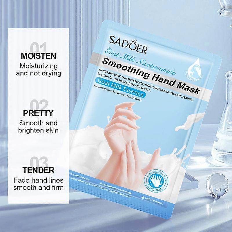 SADOER Hand Mask Rose Hydrating Goat Milk Niacinamide Hand Cream Hand ...