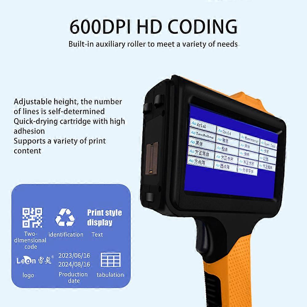 Handheld Inkjet Printer Date Time Coder QR Code Logo Label Maker with ...