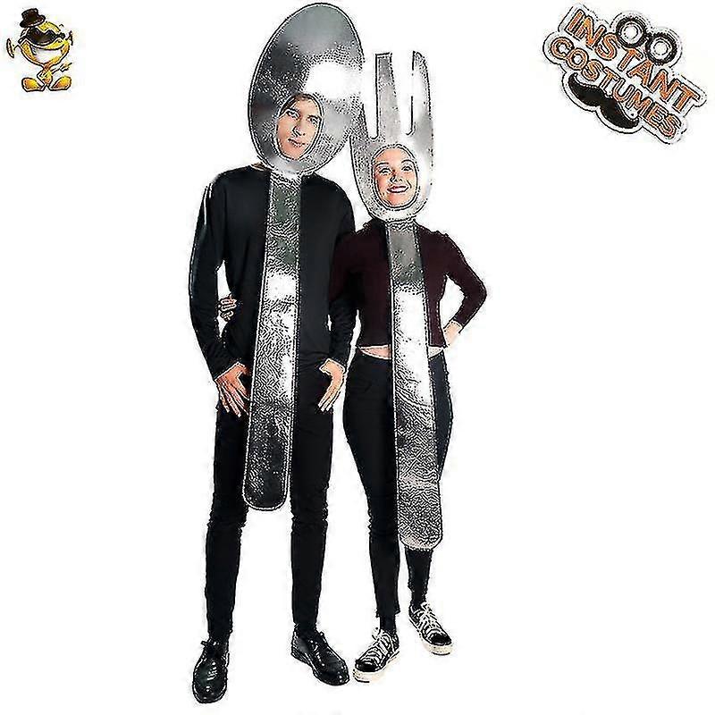 Unisex Adult Spoon Soup Fork Tunic Costume Funny Couples Kitchen ...