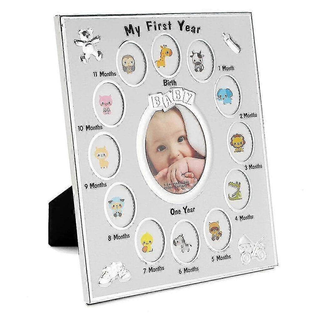 Metal Smile Photo Frame Kids Decorations From 1 To 12 Year Photo Frame ...