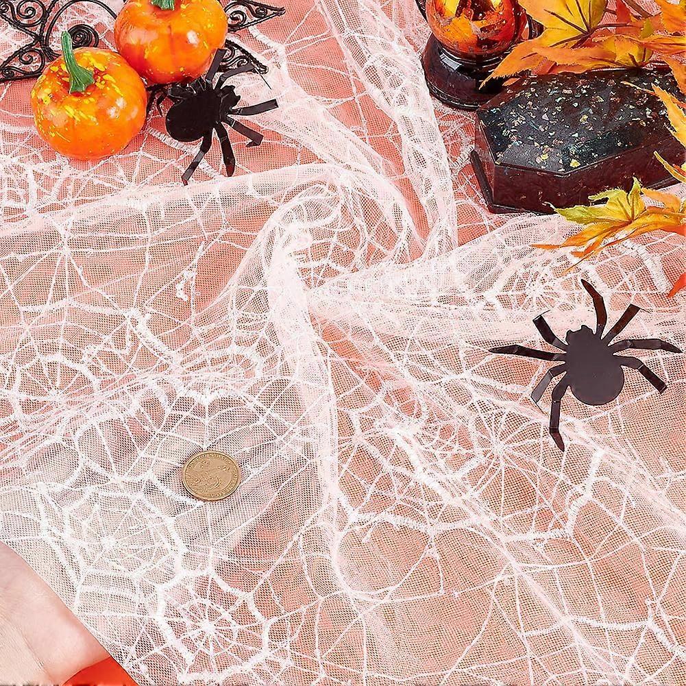 1 Yard White Spider Web Lace Fabric 140cm/55.12 Inch Width Gothic Sheer ...
