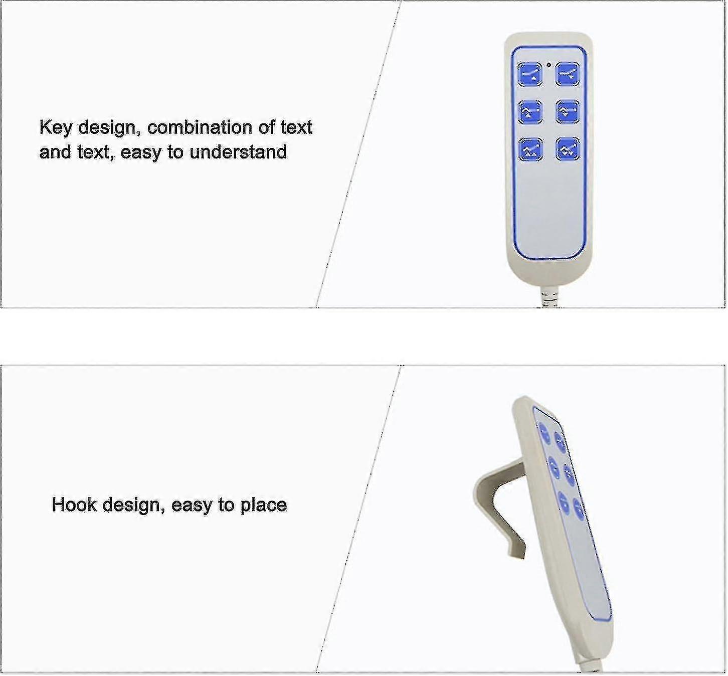 Universal 6 Button Motor Hospital Bed Remote Control - Replacement ...