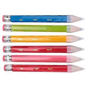 6 Pcs Wooden Jumbo Pencils for Prop, Funny Big Pencil Huge Giant Pencil ...