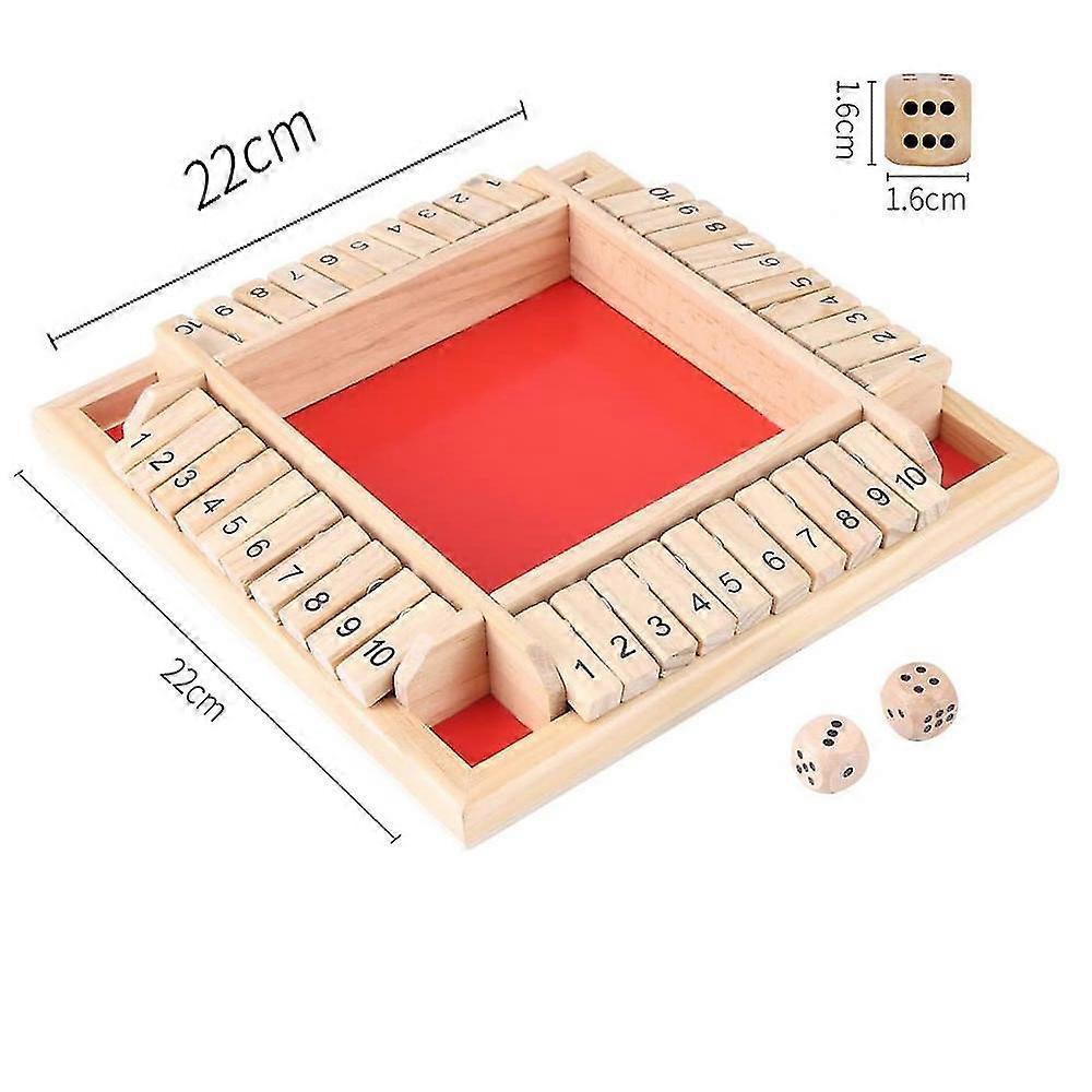 Shut The Box Educational Numeracy Skills Game Gift Wooden Number Board ...