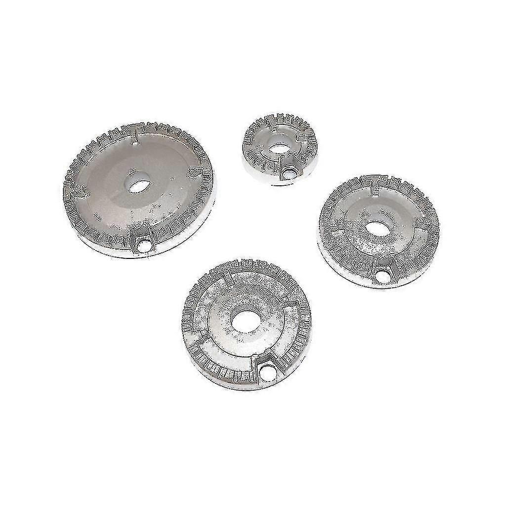 Universal Hob Cooker Gas Burner Base And Cap Set 4 Piece 55mm 75mm ...