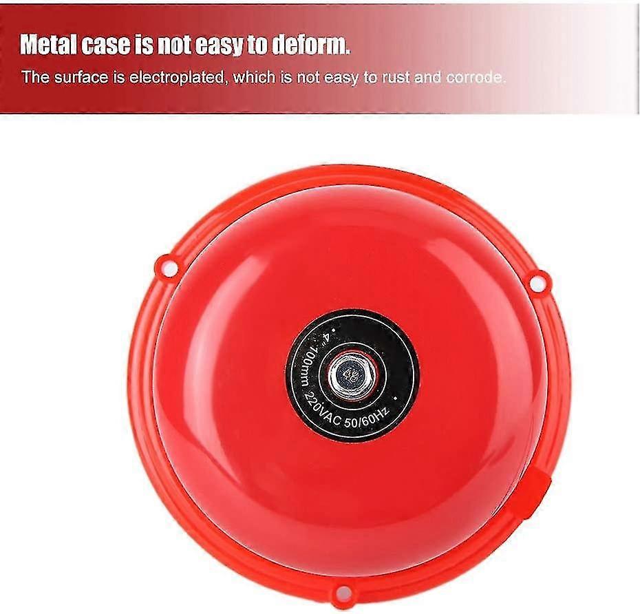 4 Inch Metal Fire Control Internal Strike Type Alarm Security Bell ...