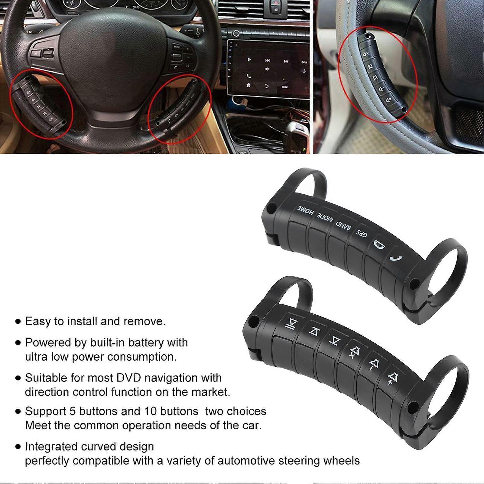 Universal Car Steering Wheel Remote Control Wireless DVD Navigation ...