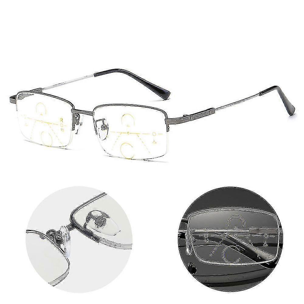 Progressive Multifocal Lens Reading Glasses Presbyopia Glasses | Fruugo UK