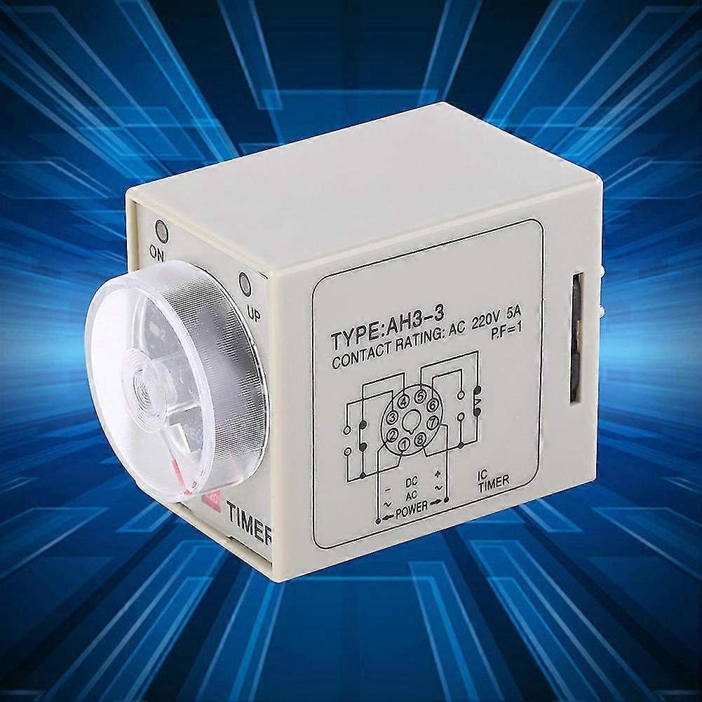 AH3-3 Time Relay Adjustable Delay Timer Switch AC 220V for Automatic ...