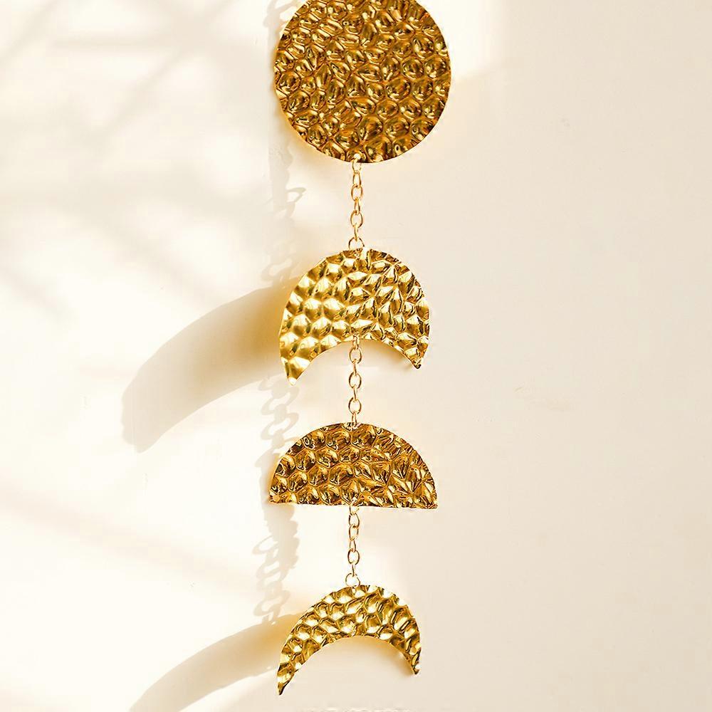 handmade golden moon phase garland wall hanging hammered moon wall ...
