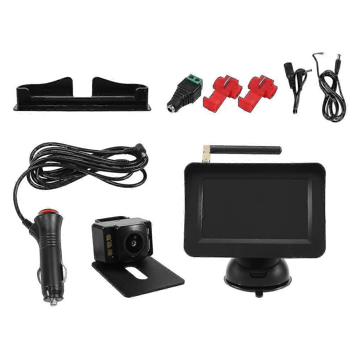 Wireless Reversing Camera, 4.3 Inch Lcd Rear Monitor + Wide Angle Ip68 ...