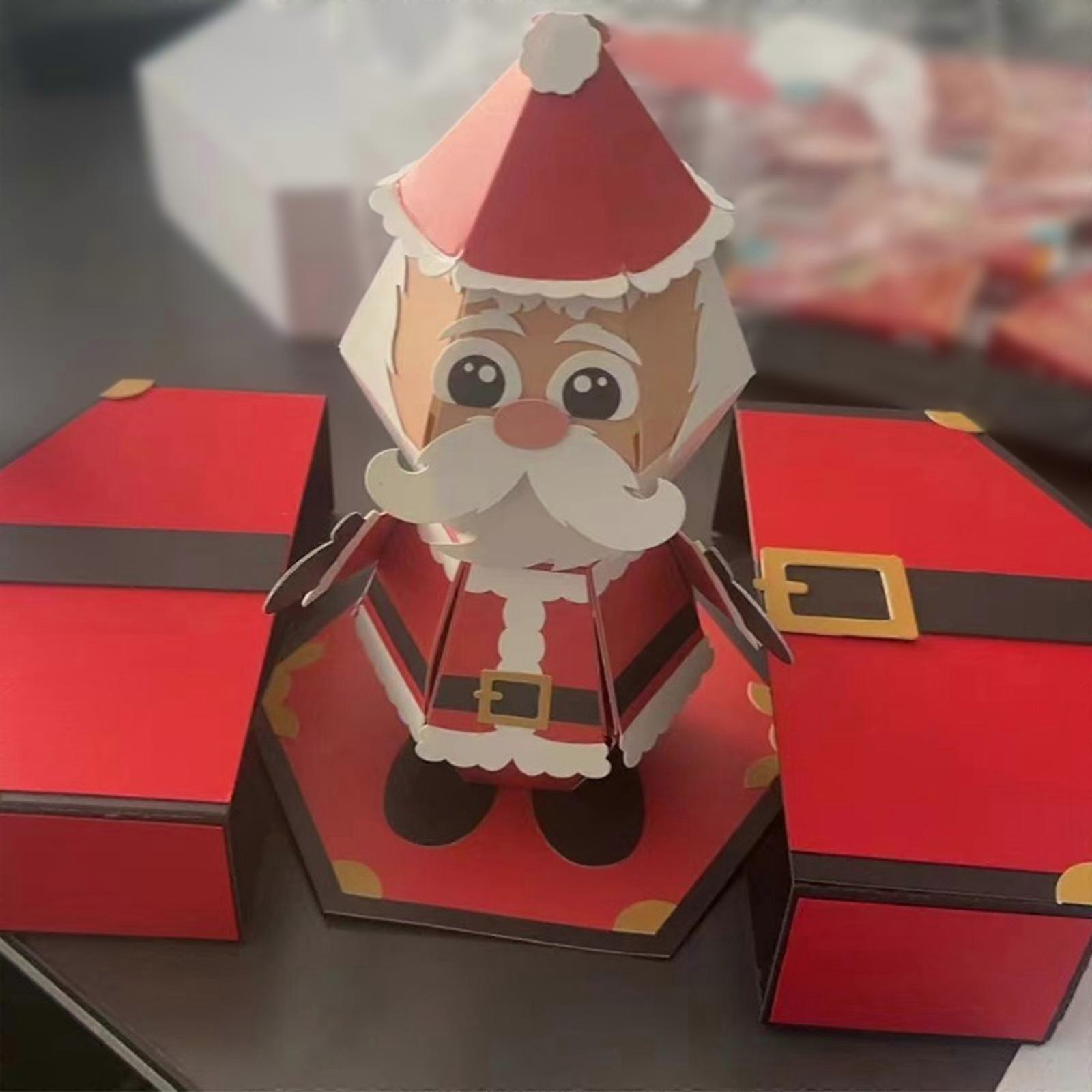 3D Santa Claus Prank Pop-Up Box Card, 3D Pop Up Christmas Cards ...