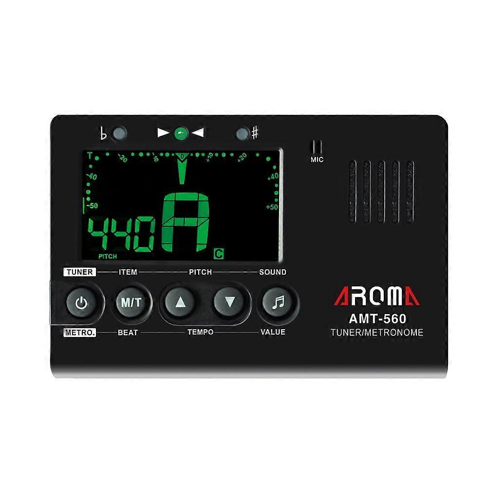 Aroma AMT-560 Electric Guitar Tuner & Metronome Built-in Mic with ...
