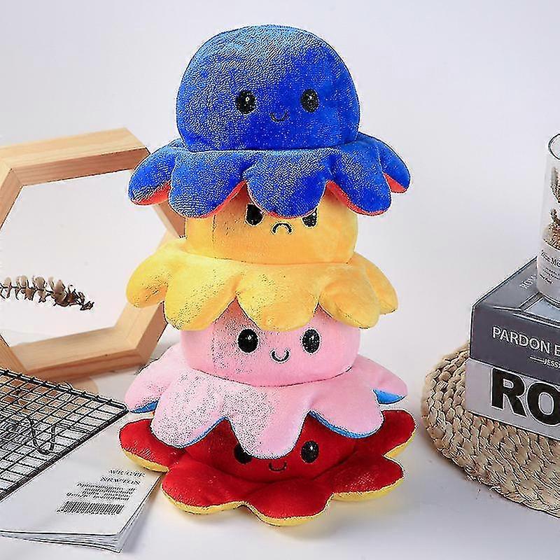 20cm Plush Octopus Stress Girl Toy- Cuddly Clef High-quality Happy-sad ...
