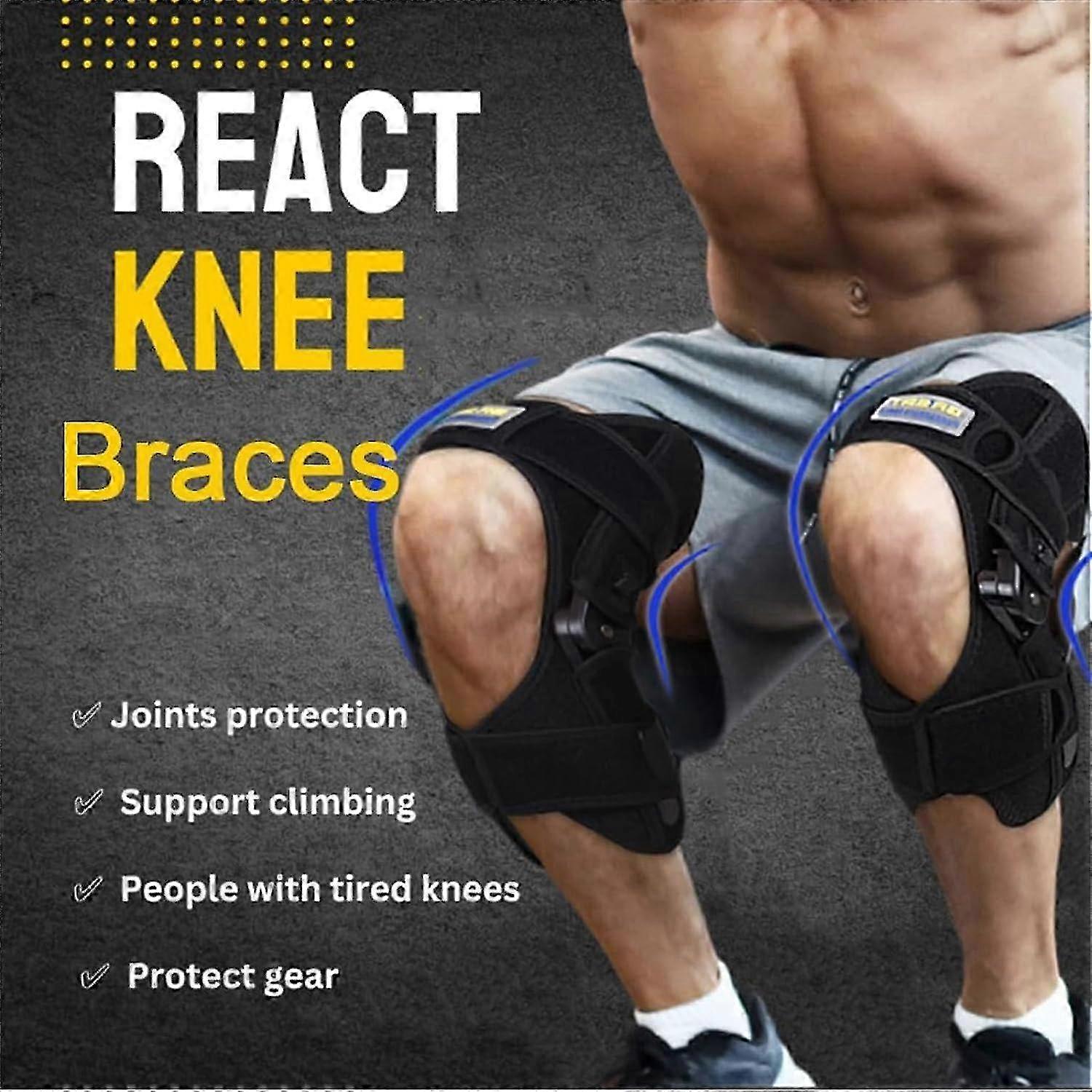 Knee Braces 2.0, Knee Braces Spring Loaded,patellar Stabilizing Knee ...