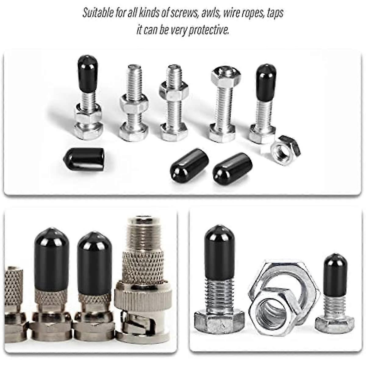 Rubber End Caps 40pcs Vinyl Round End Caps For Screw Vinyl Tube ...