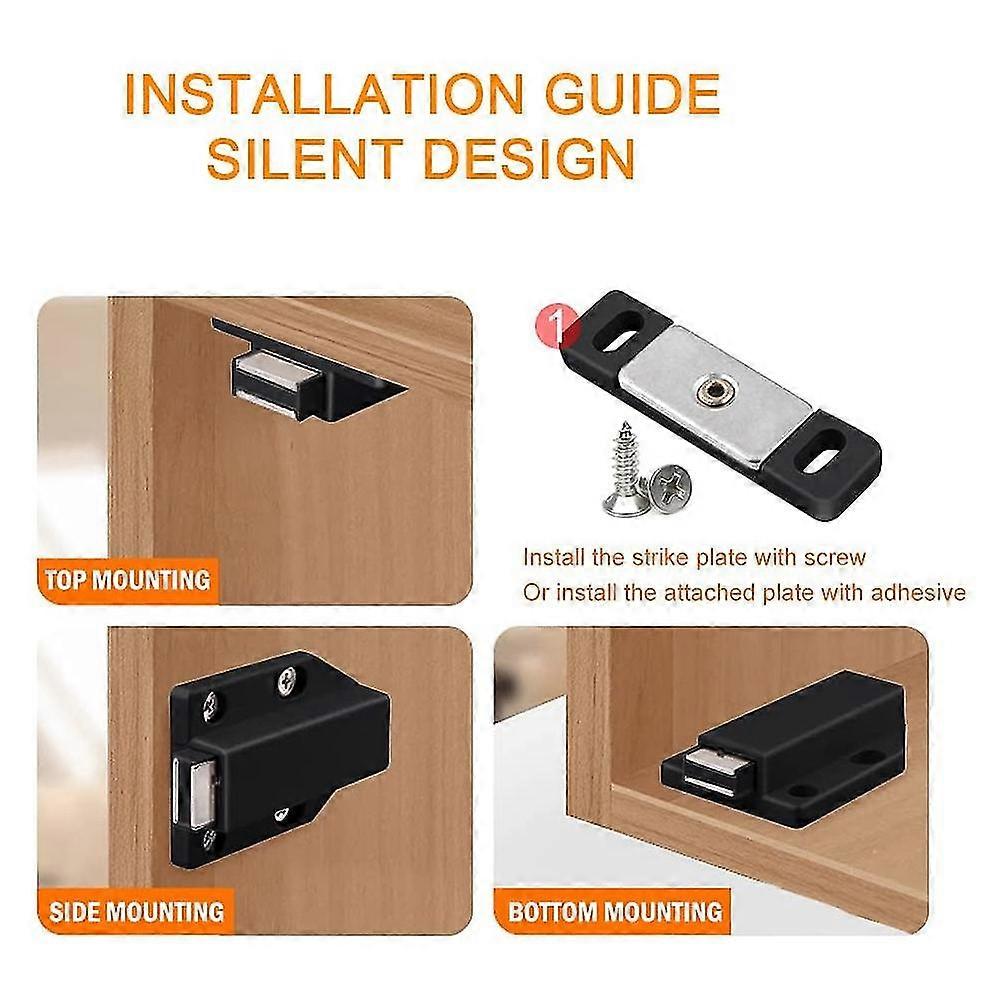 Push Latch Heavy Duty 4 Pack Push to Open Kast hardware Magnetische ...