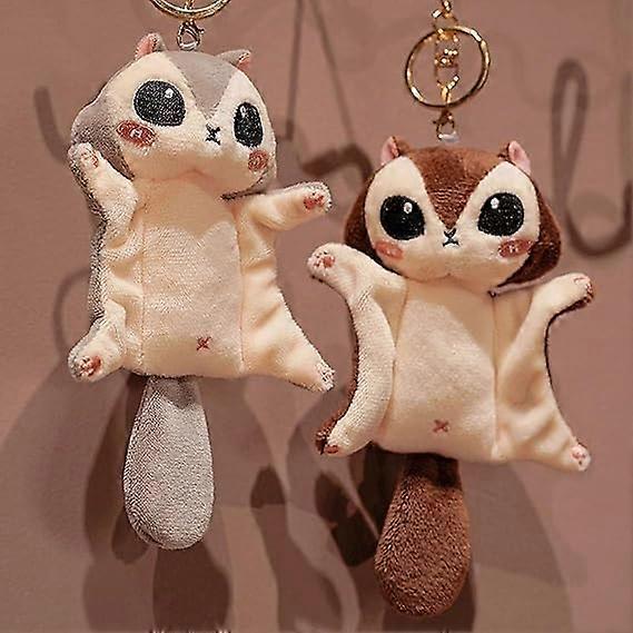 Cute Squirrel Key Chain Plush Car Key Pendant Girl Bag Pendant Birthday ...
