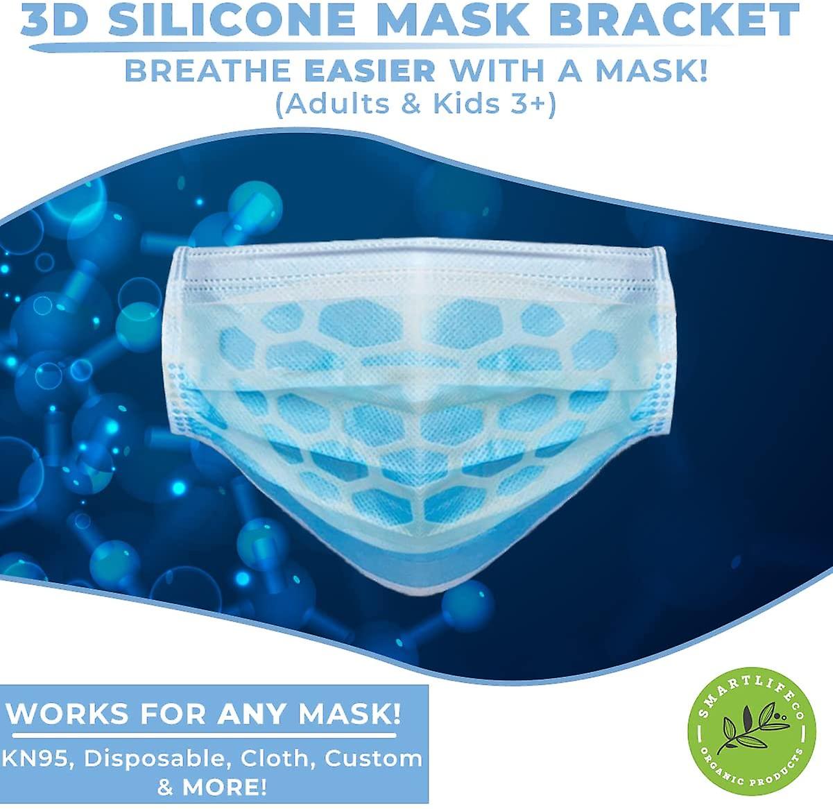 Silicone Face Mask Bracket for Easier Breathing - 3D Support Frame ...