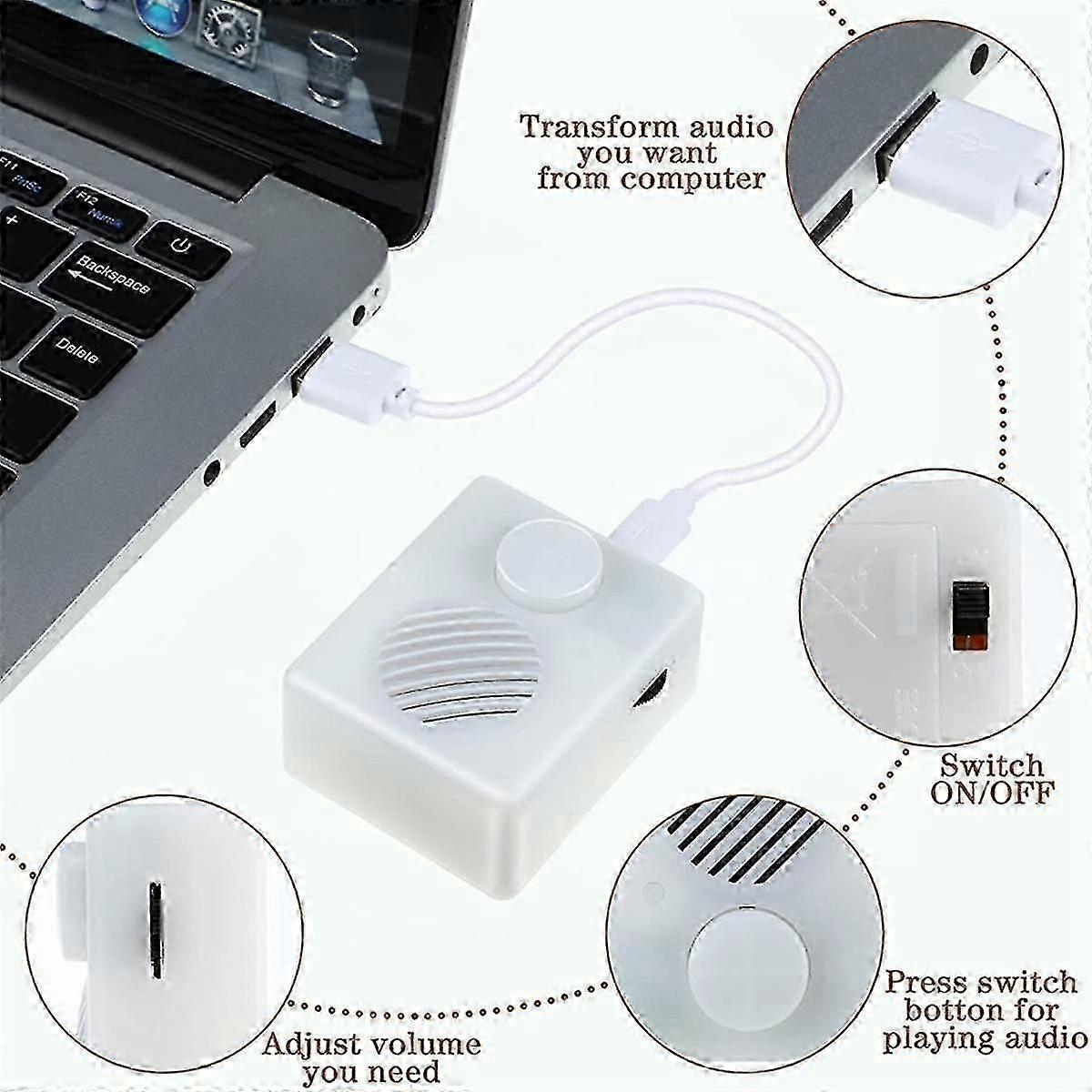 16M Sound Box for Stuffed Animals, 960 Seconds Push Button Sound Box ...