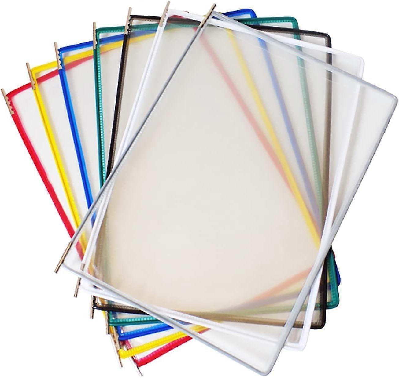 A4 Wall-Mounted Poster Flipbook Display Holder With 10 Document Panels ...