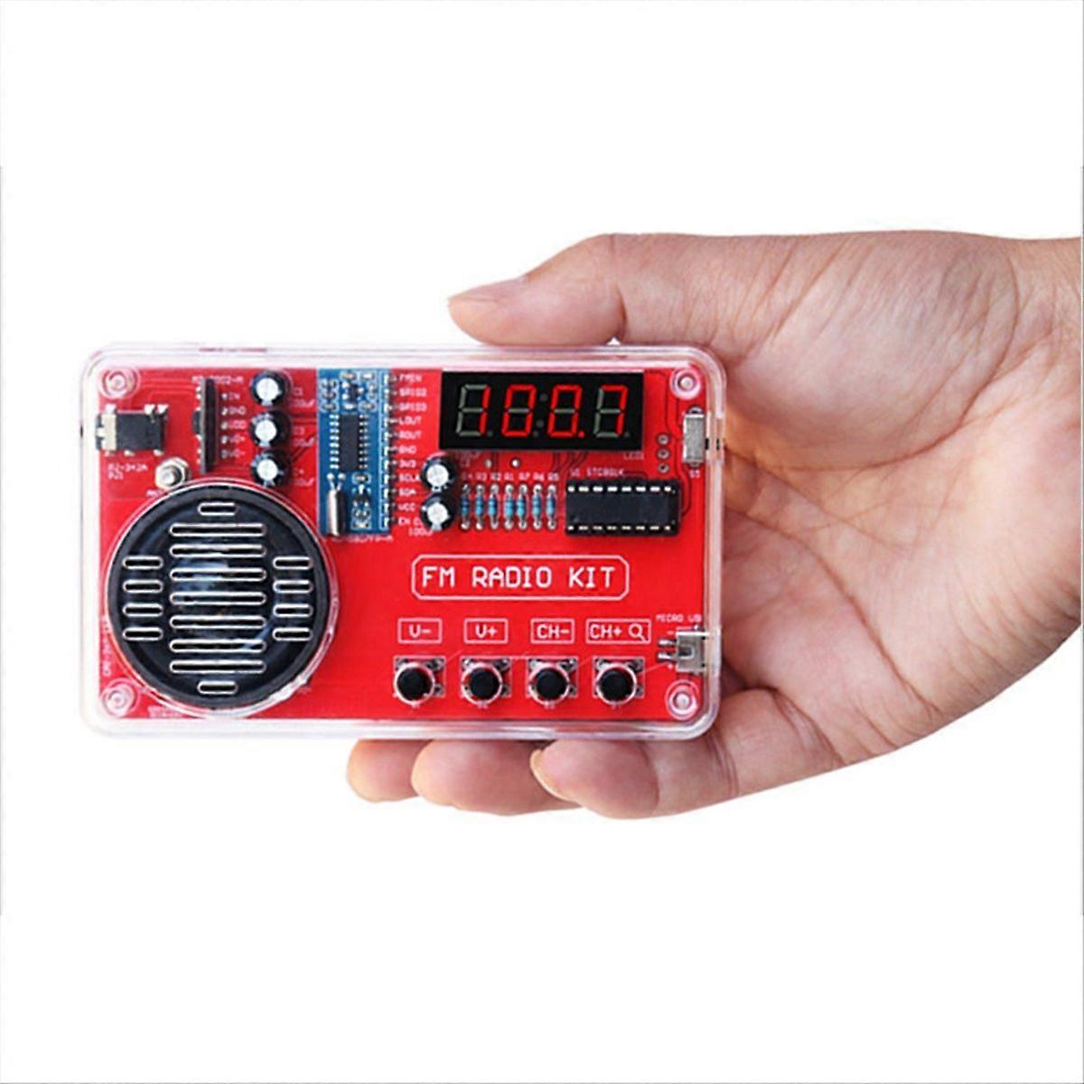 FM Radio DIY Kit Electronic Assembly Soldering Practice Kit 50-108 MHz ...
