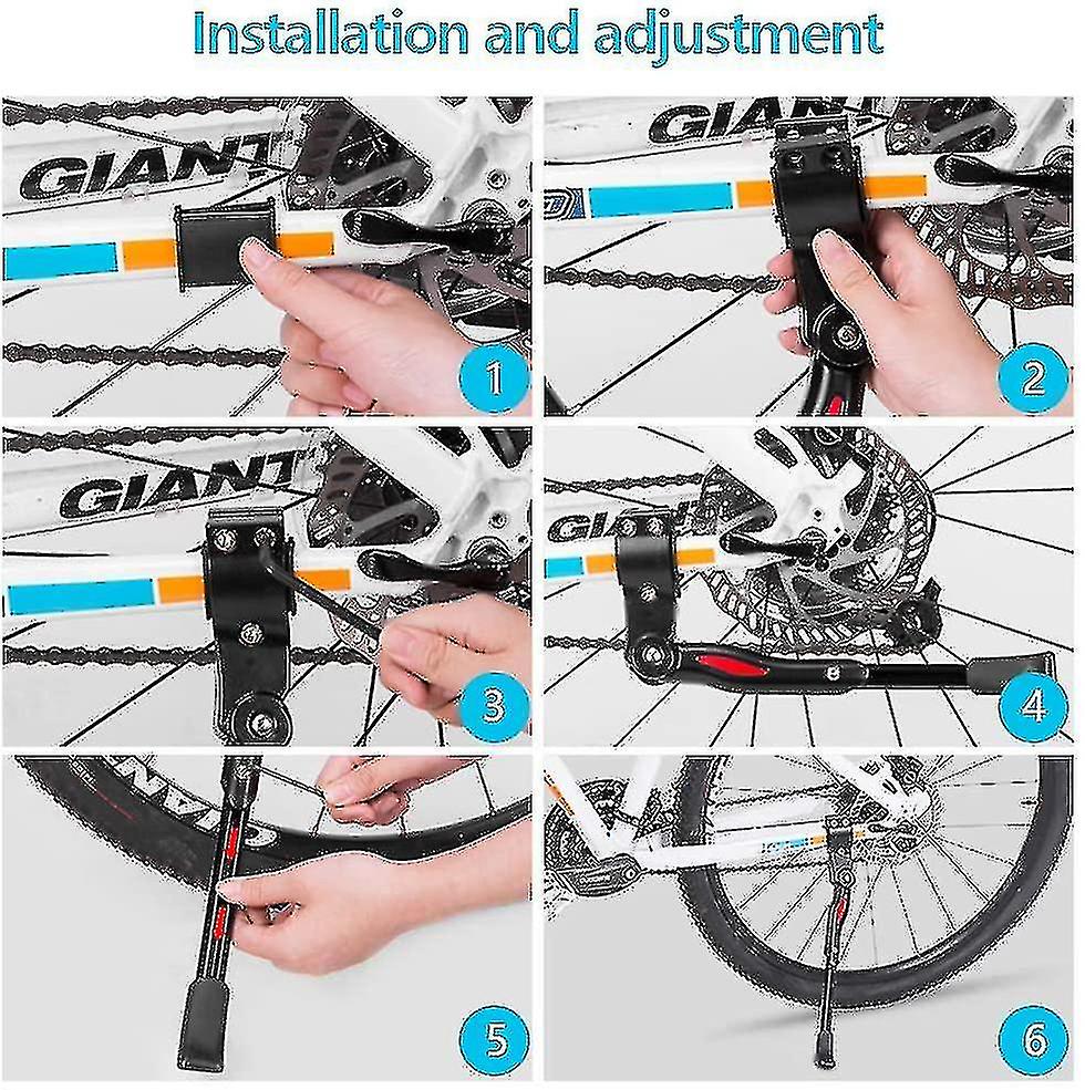 Bicycle Kickstands, Adjustable Kickstand Aluminum Alloy Mtb Bike Stand ...