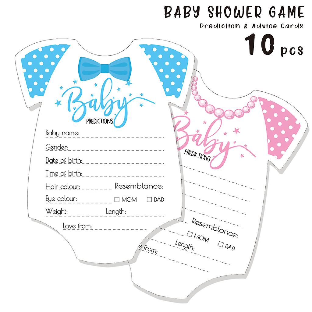 Baby Shower Prediction and Advice Cards Baby Shower Games Activities ...