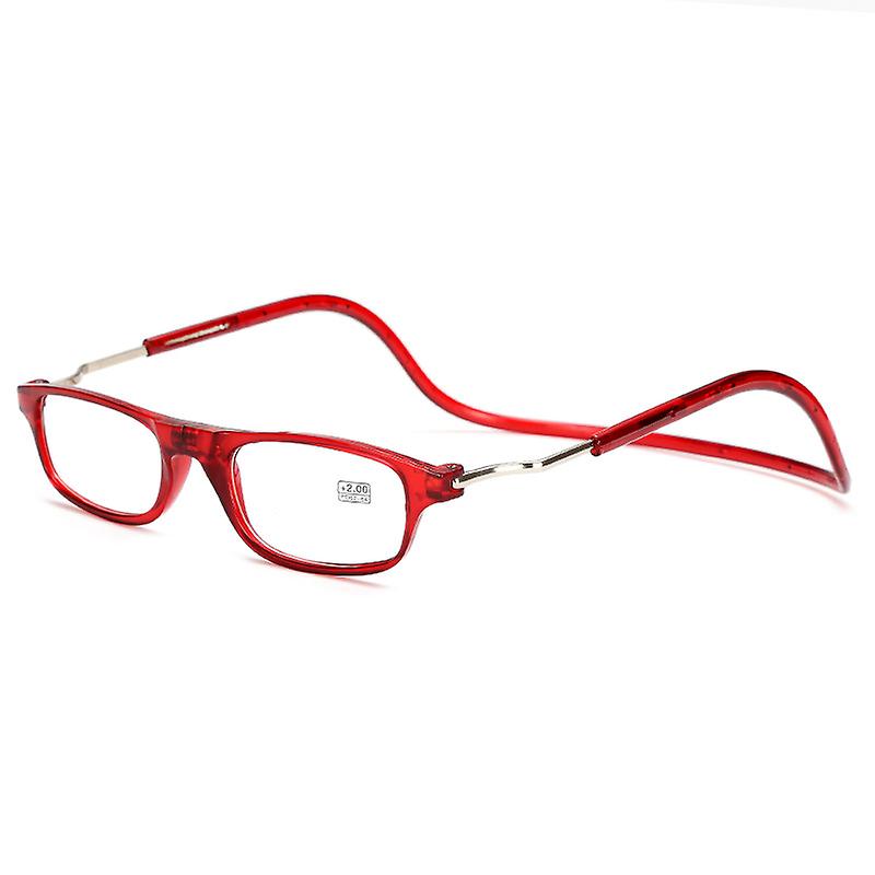 Hanging Folding Magnetic Reading Eyeglasses Glasses Front Click Connect ...