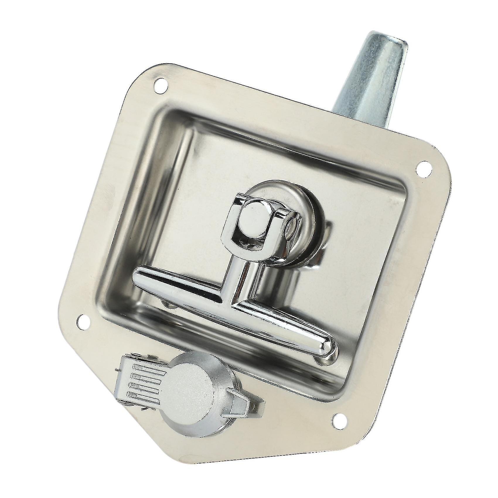 Stainless Steel Folding T-shape Handle Lock Tool Box Keys Kit For Truck ...