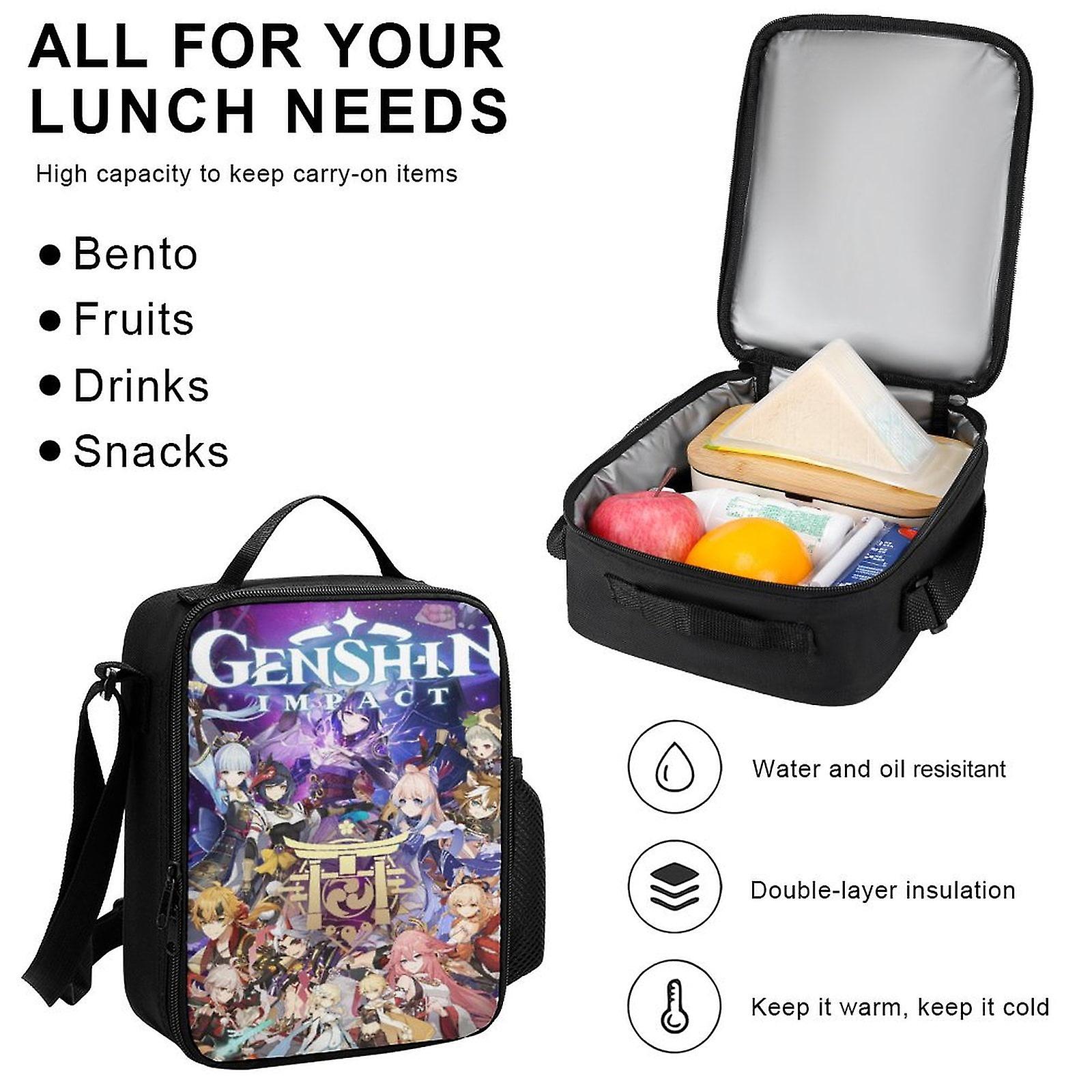 Genshin Impact Backpack 3 Piece Set Laptop Backpack with Pencil Case ...